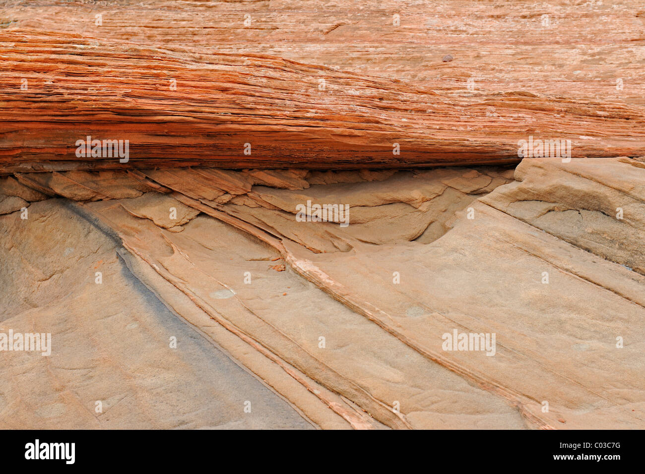 Several layers of sandstone, Arizona, USA Stock Photo - Alamy