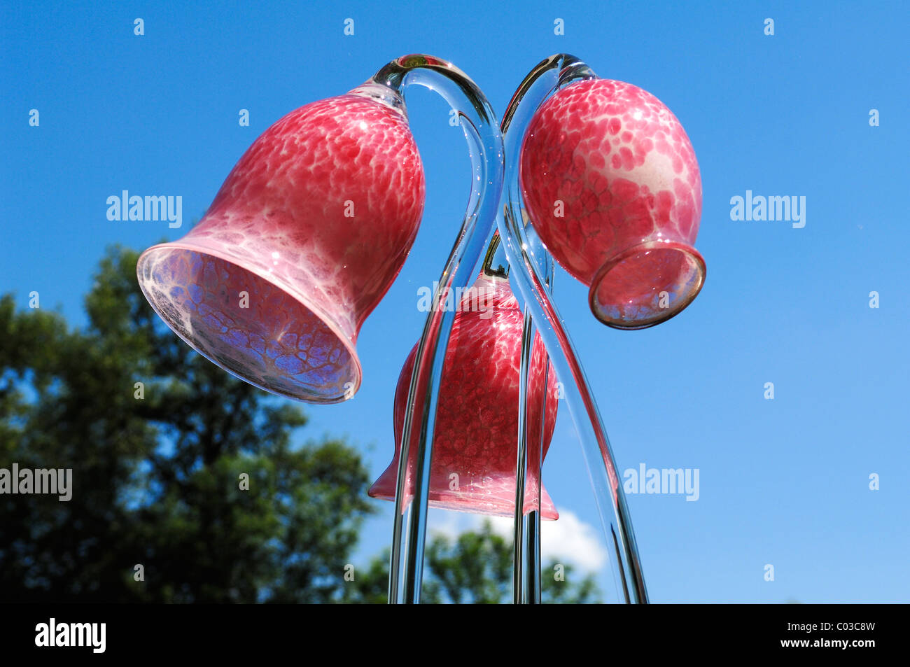 Glass objects by Peter Kaspar at the State Garden Show 2010, Schonfeld ...