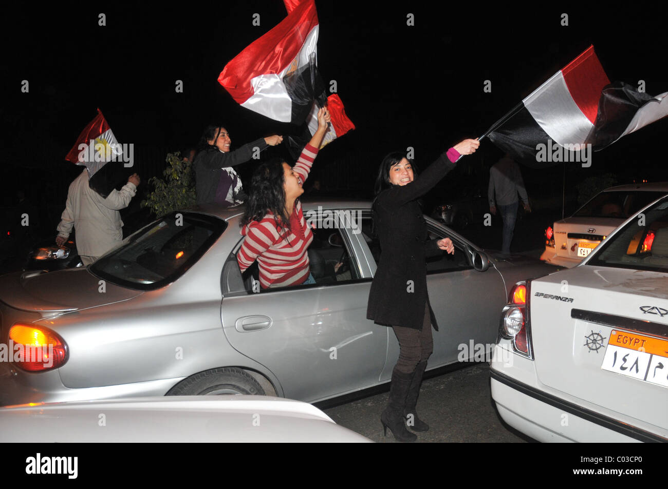 Scenes in and around Tahrir Square as Egyptians celebrate the downfall ...