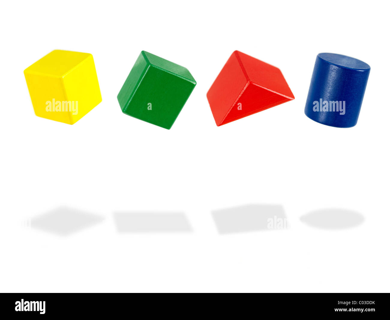 Cube shape wooden block stacked Cut Out Stock Images & Pictures - Alamy
