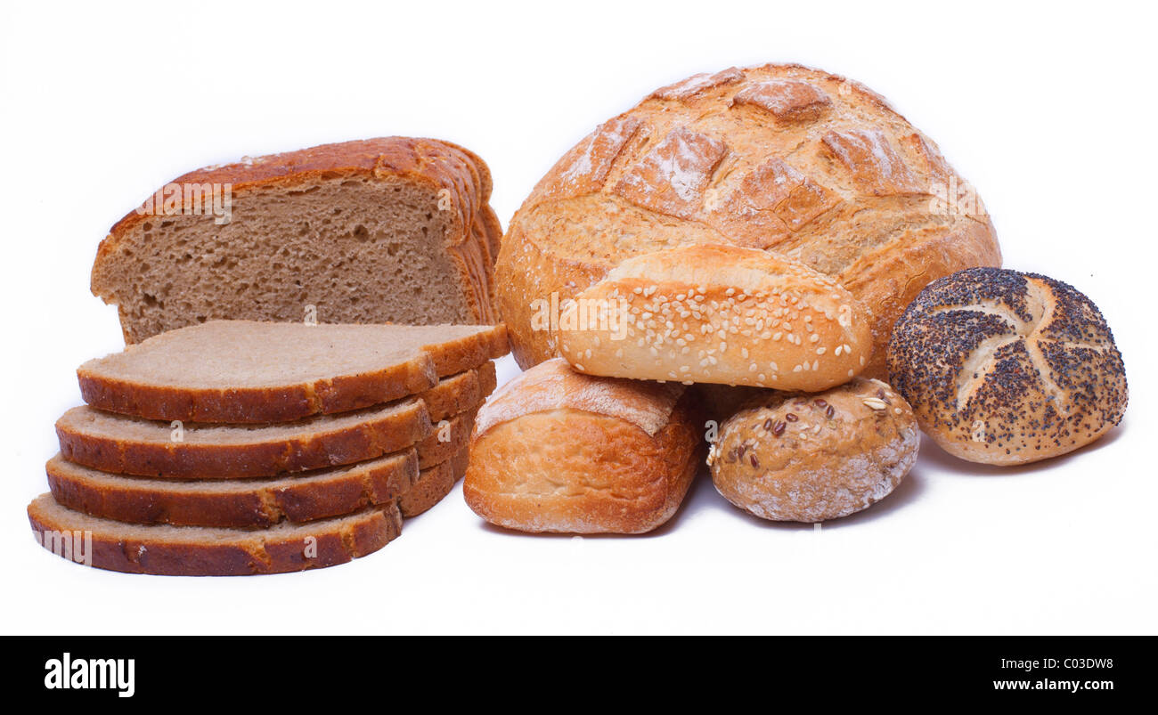 Assortment of bread stack hi-res stock photography and images - Alamy