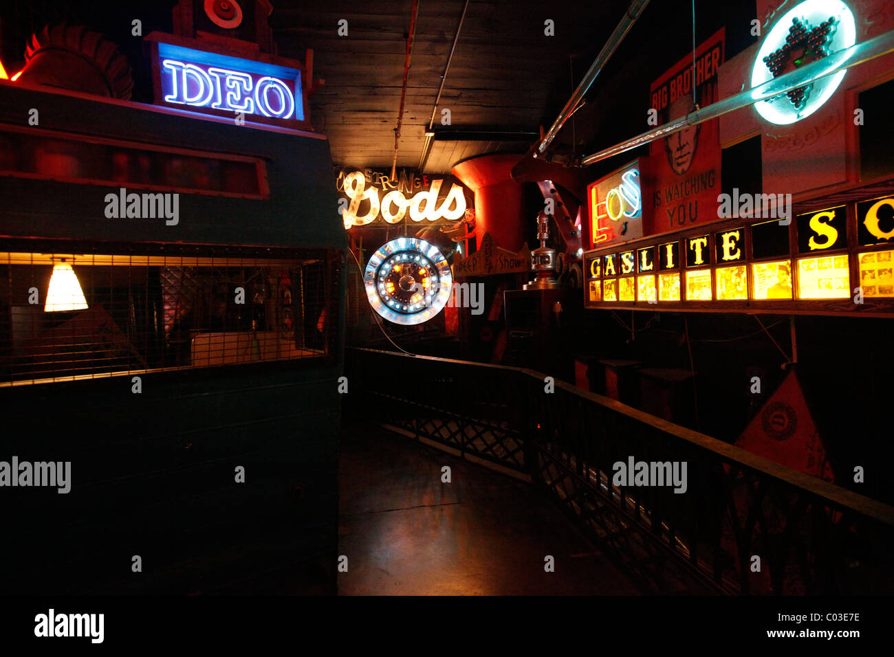 Neon signs displayed in Beatnik Bob's, on the third floor of The City ...
