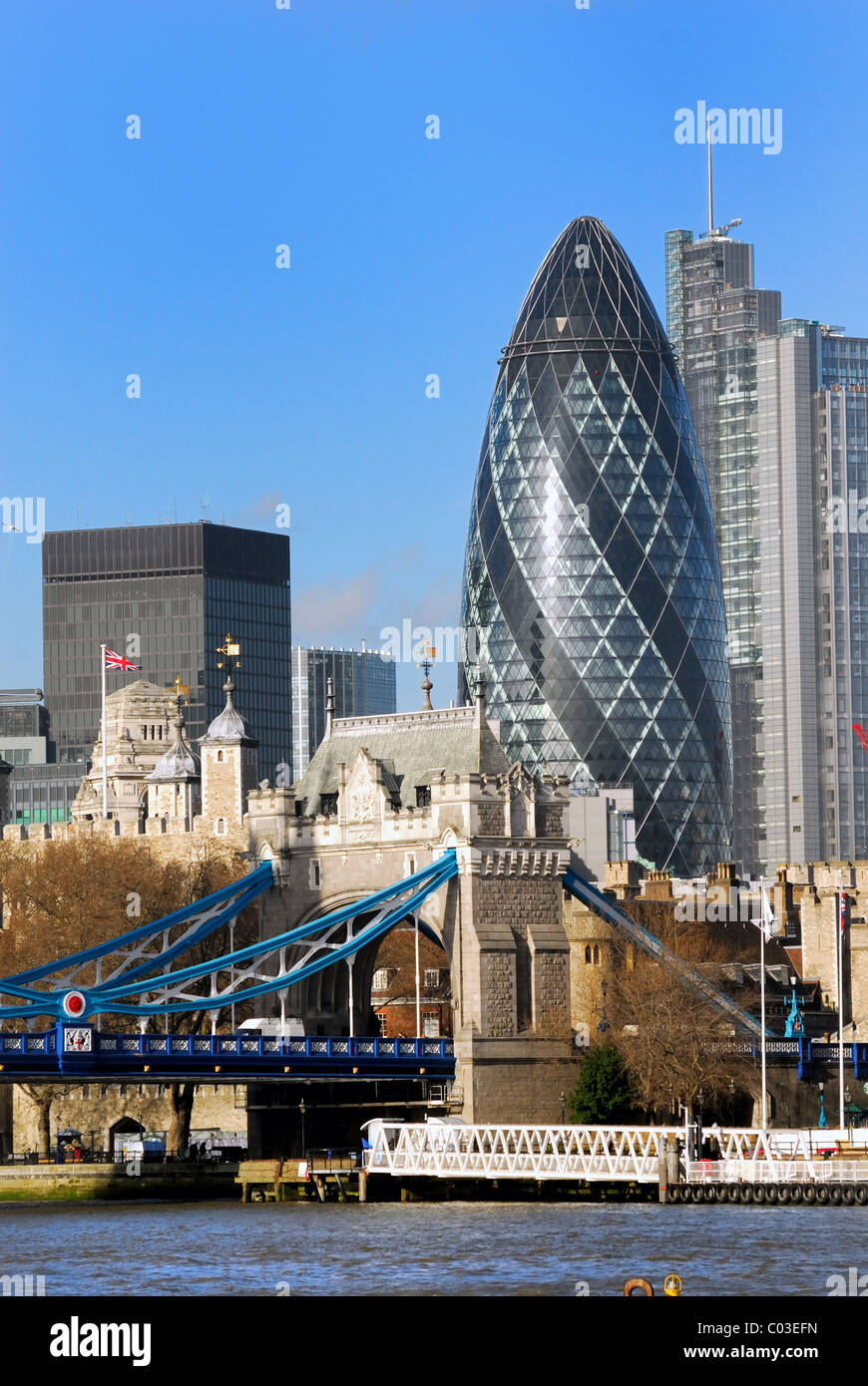 Modern buildings on the City of London skyline Stock Photo - Alamy