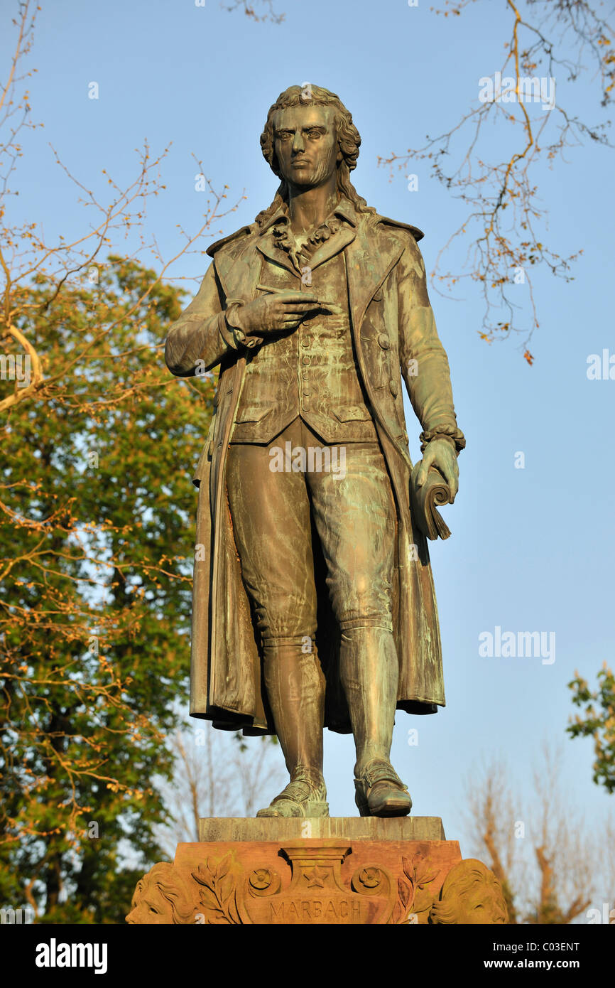 Friedrich Schiller monument, Schiller Museum, Marbach am Neckar, Baden ...