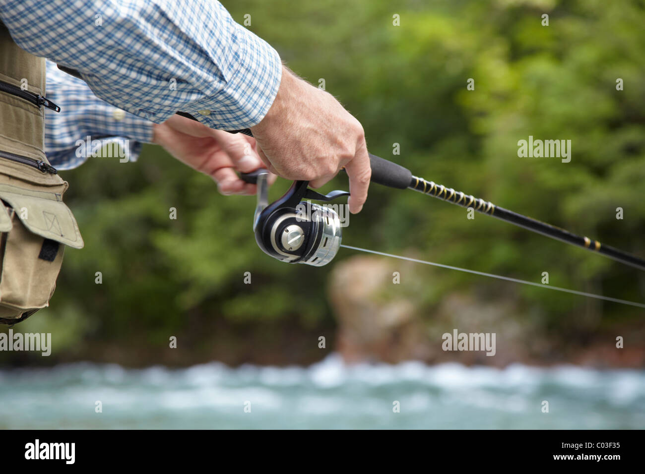 Hand Fishing High Resolution Stock Photography and Images - Alamy