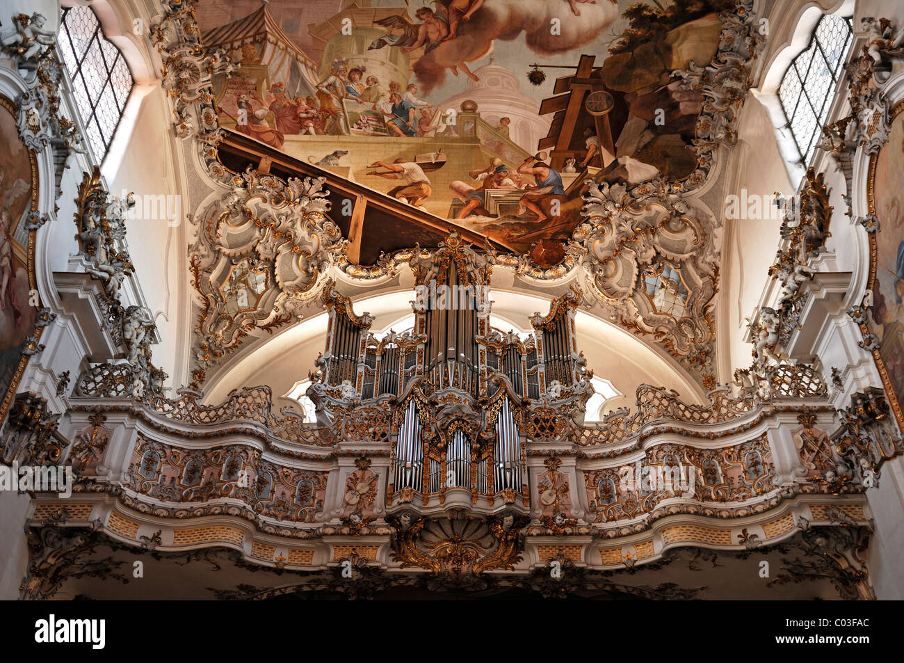Organ prospect from 1743 in Welfenmuenster, formerly Steingaden Abbey ...