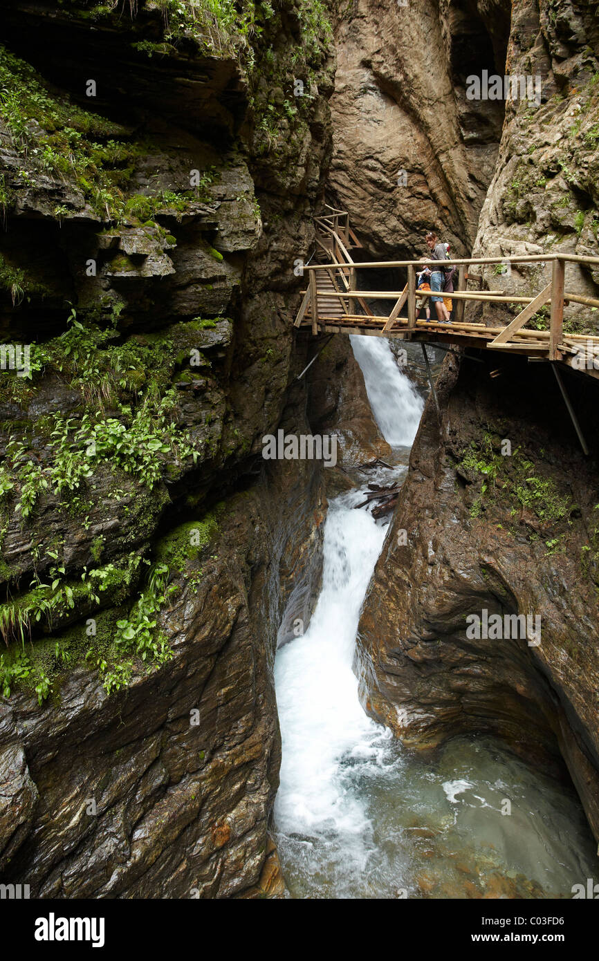 Raggaschlucht gorge, Flattach, Moelltal valley, Carinthia, Austria ...