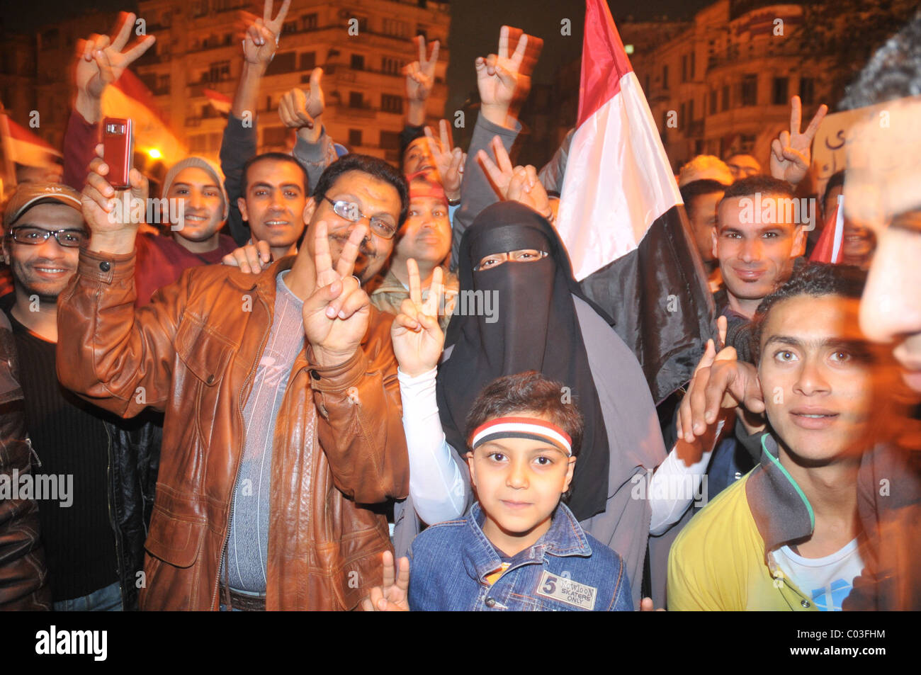 Scenes in and around Tahrir Square as Egyptians celebrate the downfall ...