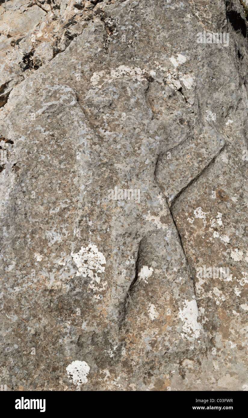 Lion man, Figure 67, at the entrance to Chamber B, Yazilikaya, Turkey ...