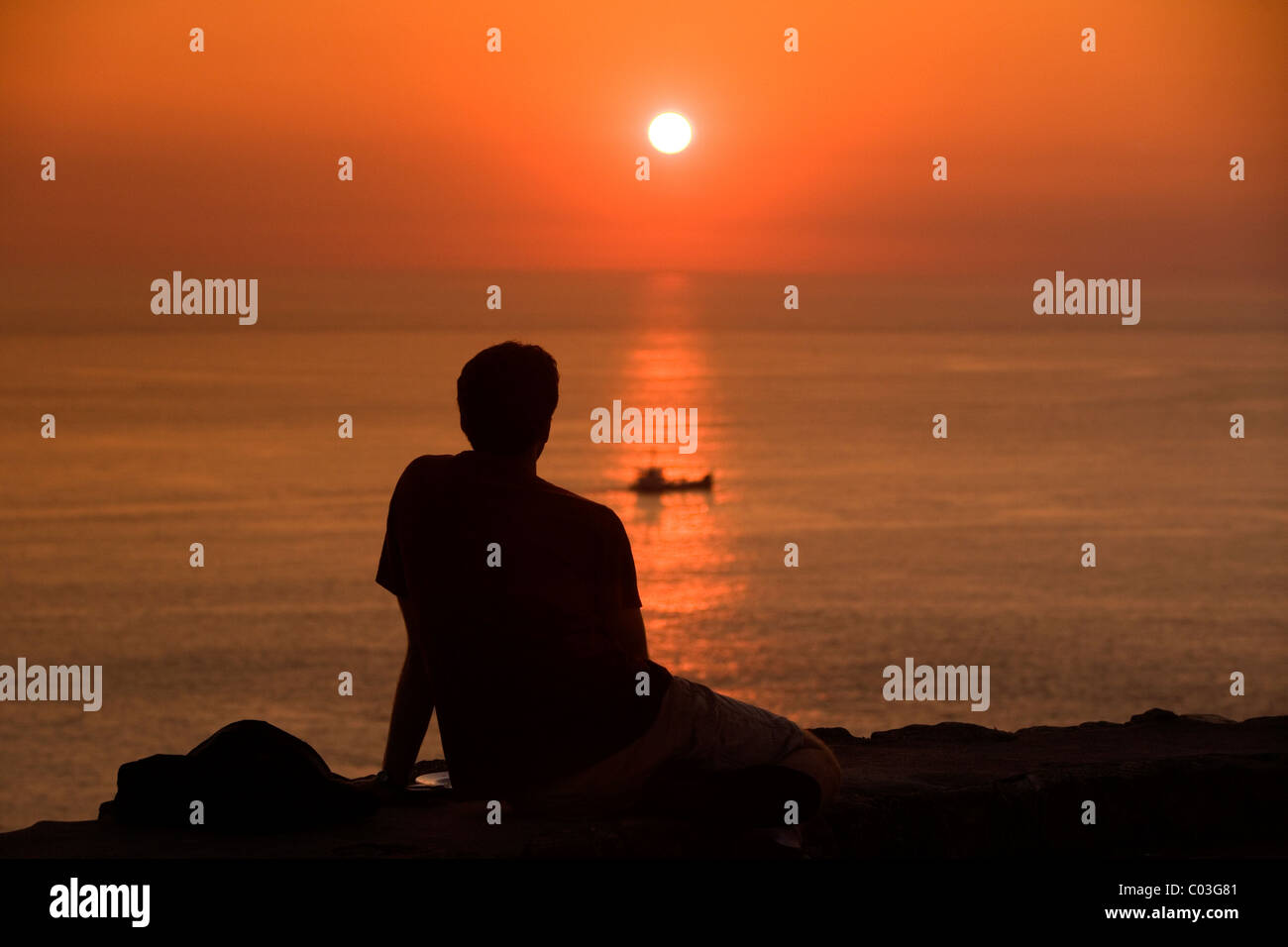 Person seascape britain watching hi-res stock photography and images ...