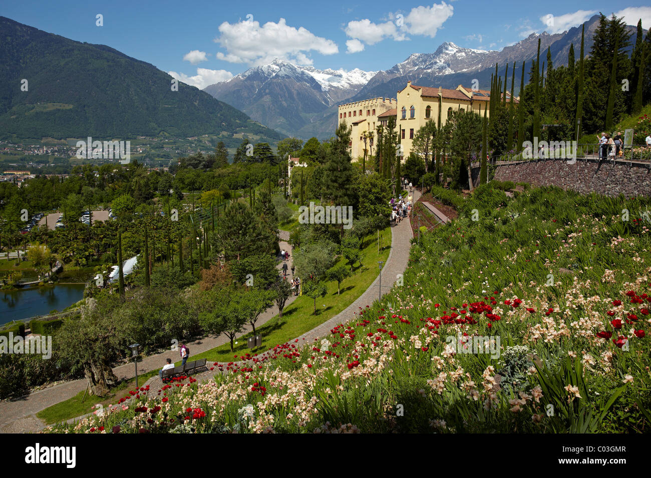 Trauttmannsdorff Castle, Meran, South Tyrol, Italy, Europe Stock Photo ...