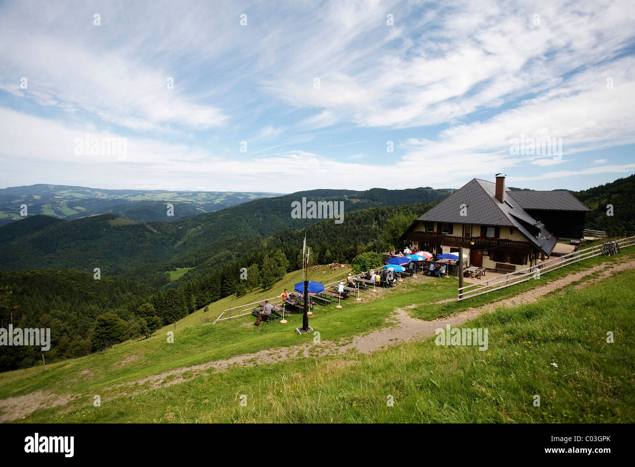 Hoefner Hut near Kirchzarten in the Black Forest, Baden-Wuerttemberg ...