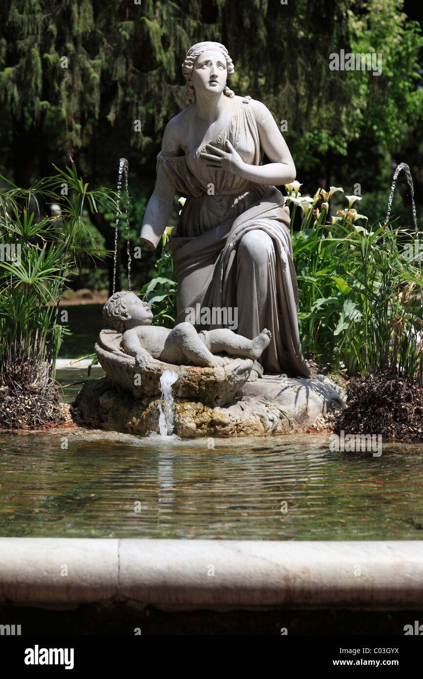 Fountain on Pincian Hill, Monte Pincio, Rome, Italy, Europe Stock Photo ...
