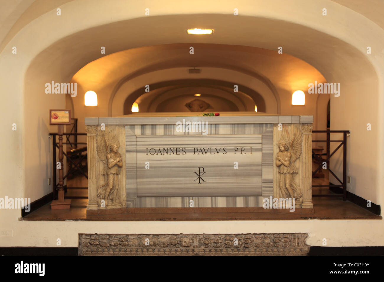 Grave of Pope John Paul I, St. Peter's Basilica, Vatican City, Rome ...