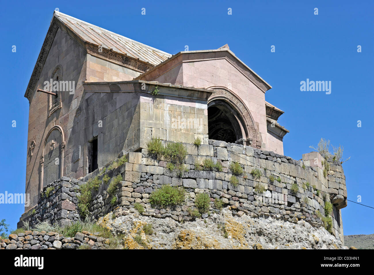 Basilica from the 7th Century, Tsunda, Georgia, Western Asia Stock ...