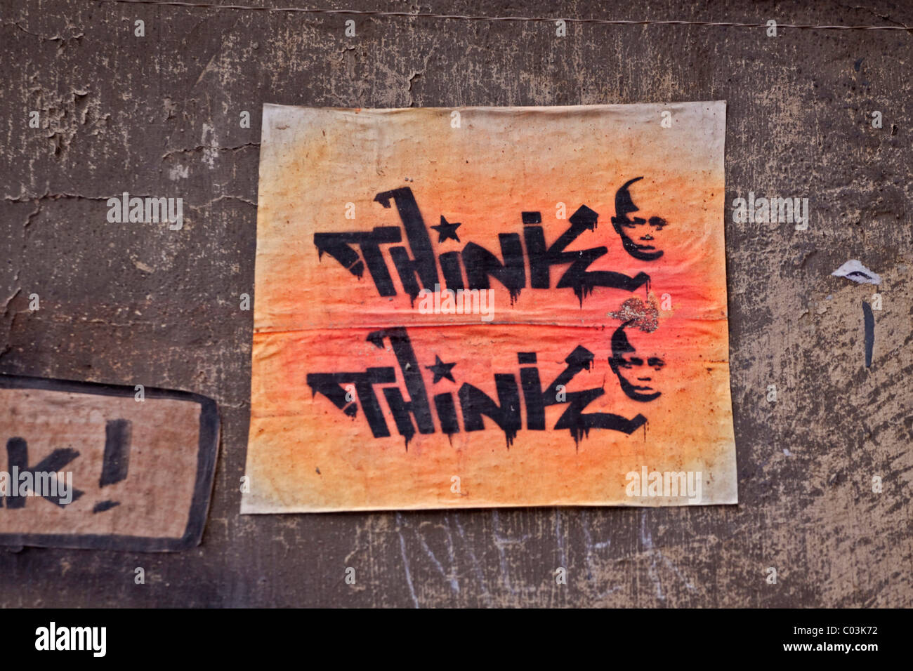 Graffiti think hi-res stock photography and images - Alamy