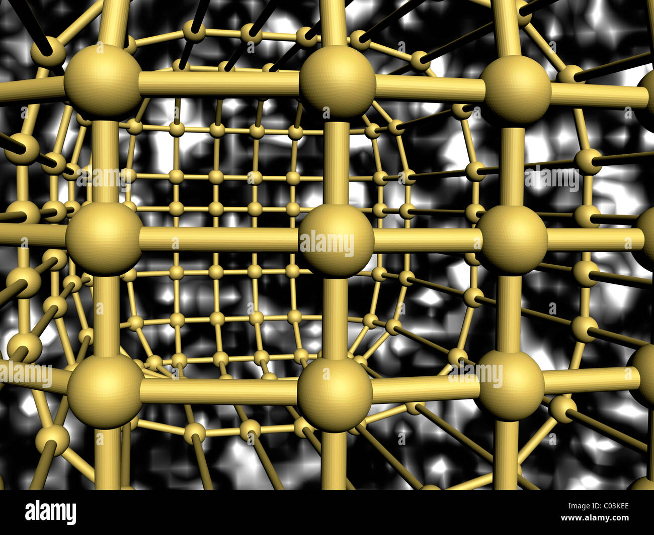 3D rendered molecular bondings Stock Photo - Alamy