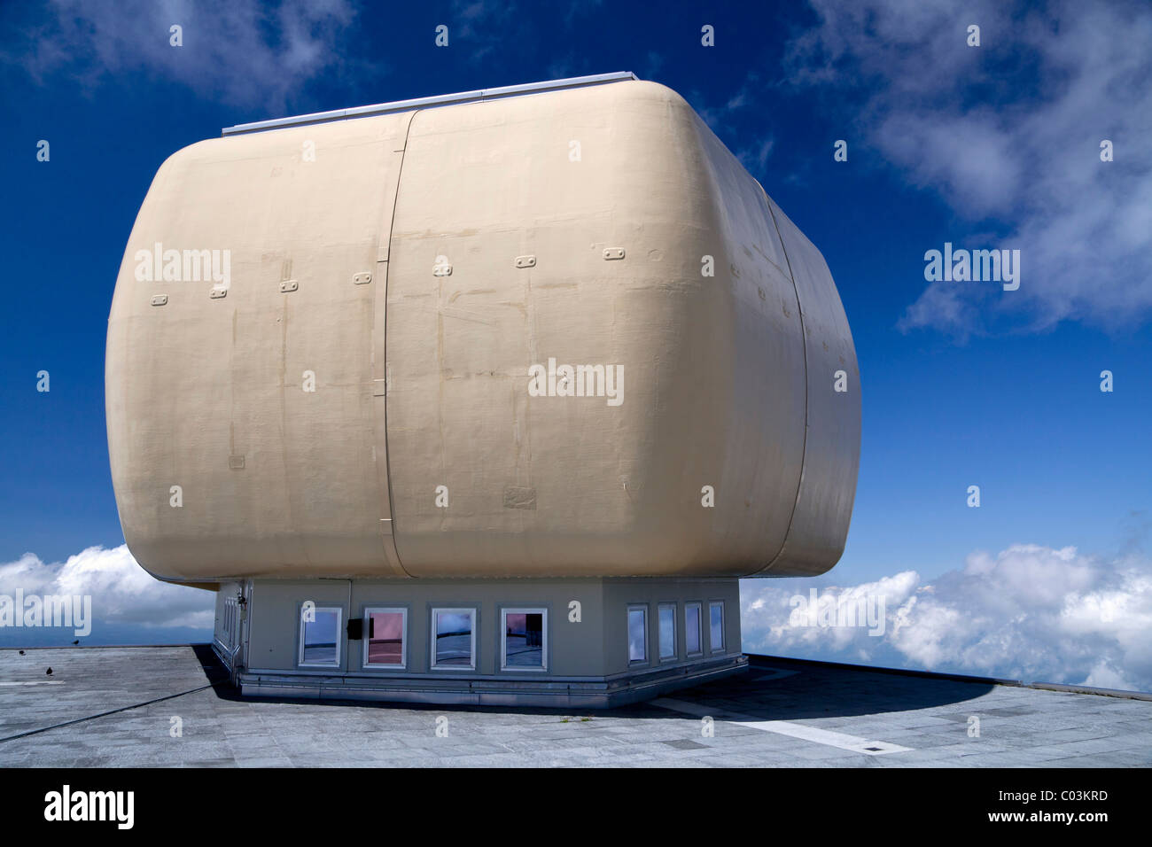 Radar station on Saentis Mountain, Alpstein Range, Appenzell ...
