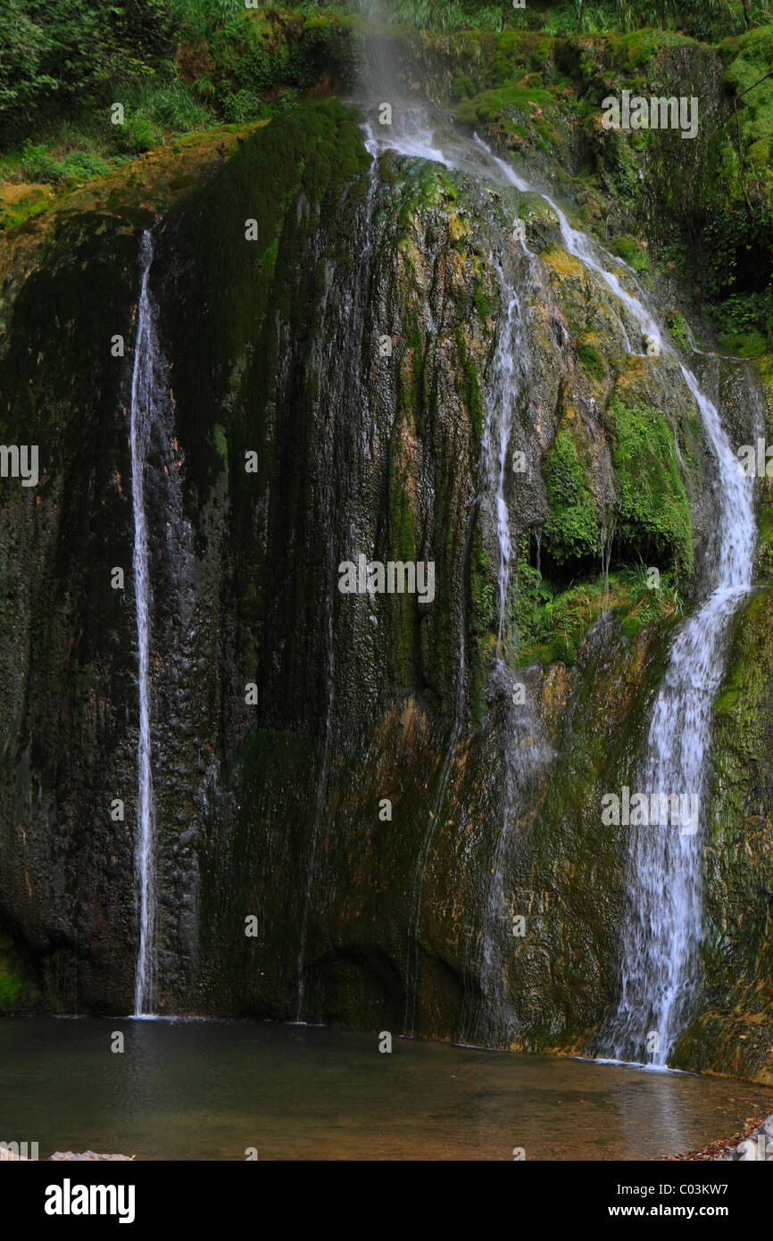 Cascade de Courmes, waterfall in the Gorges du Loup, or Wolf Gorge ...