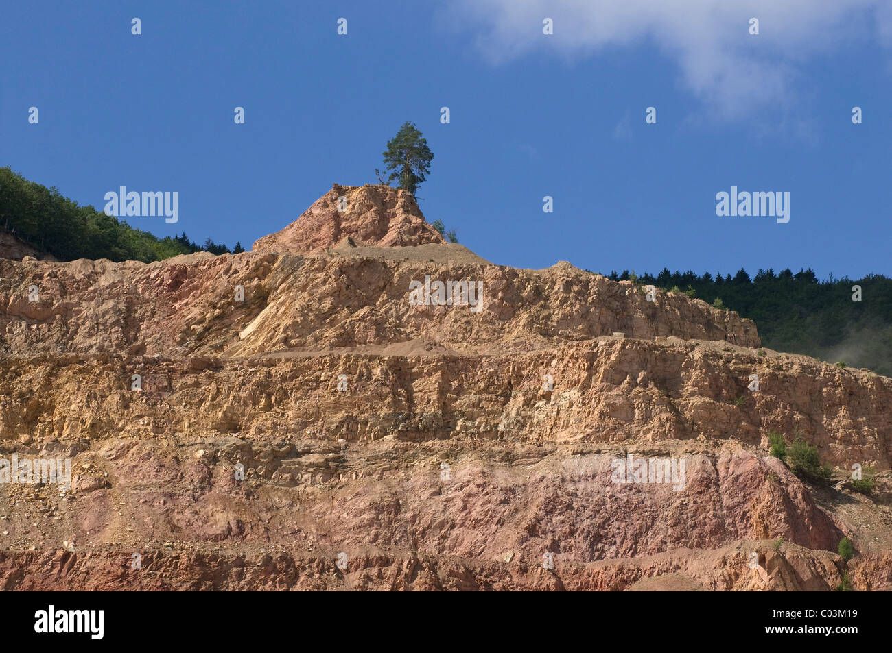 Sandstone, layered quarrying Stock Photo - Alamy
