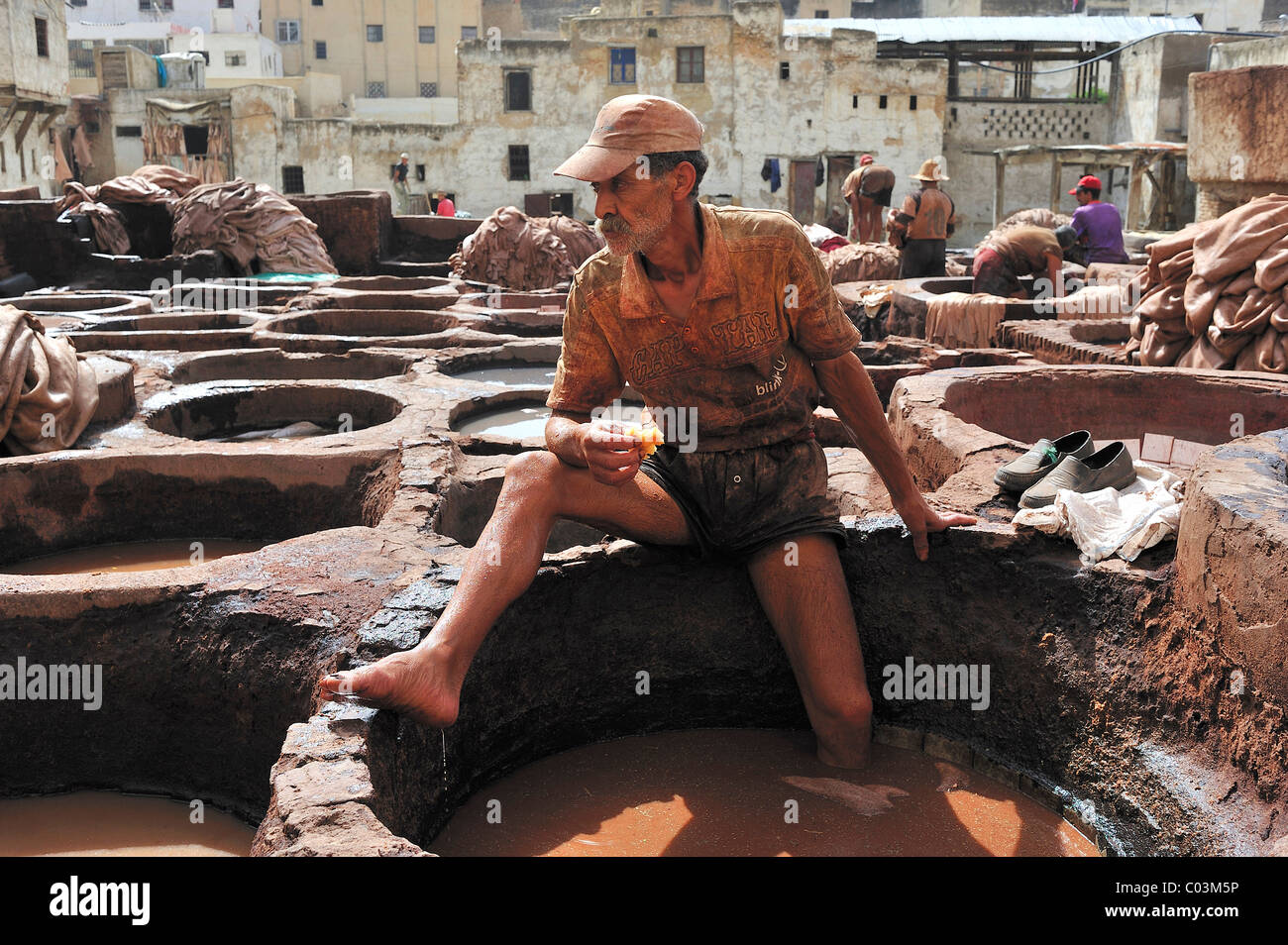 Tanning leather hi-res stock photography and images - Alamy