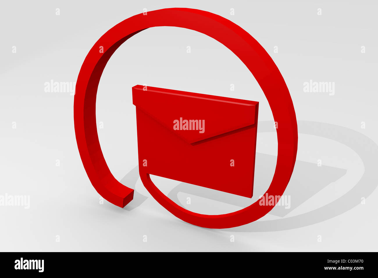 Letter like the email alias Stock Photo - Alamy
