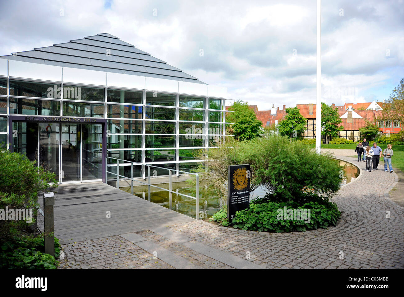 Hans Christian Andersen Museum, historic district, Odense, Funen island ...