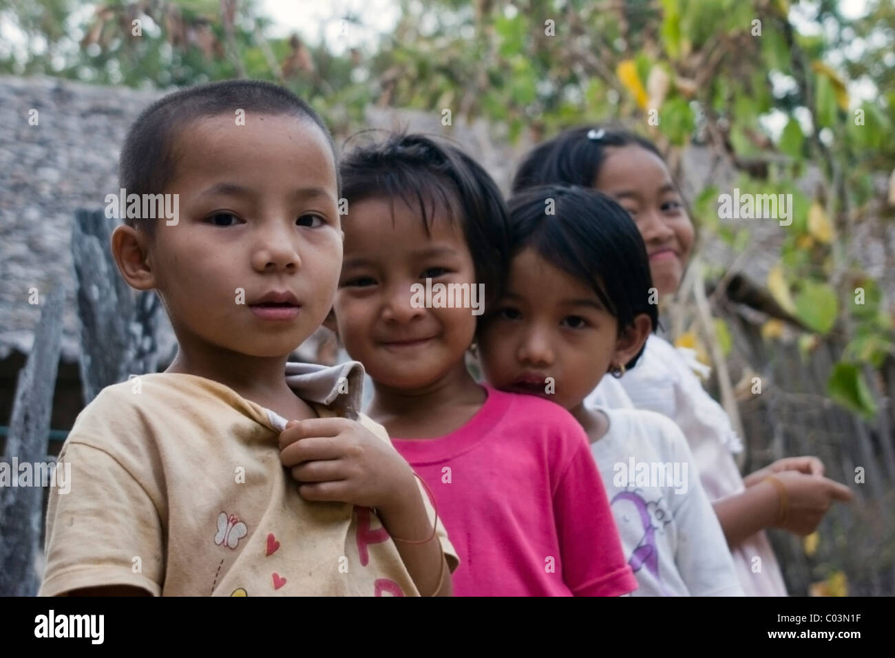 Burmese children refugees hi-res stock photography and images - Alamy