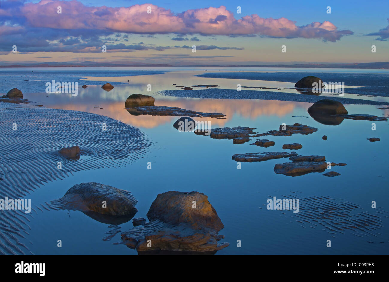 Rock Pools at Aldingham Stock Photo - Alamy