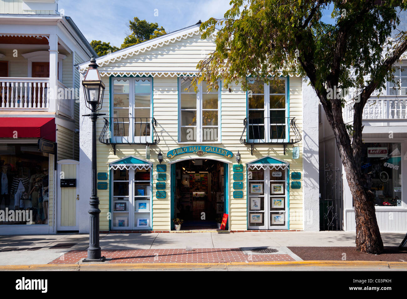 Guild Hall Gallery, Duval Street, Key West, Florida, USA Stock Photo ...