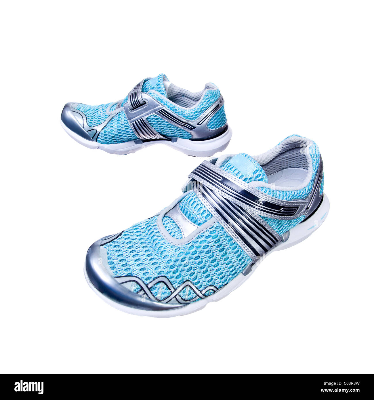 image of a pair of sport shoes isolated over a white background Stock ...