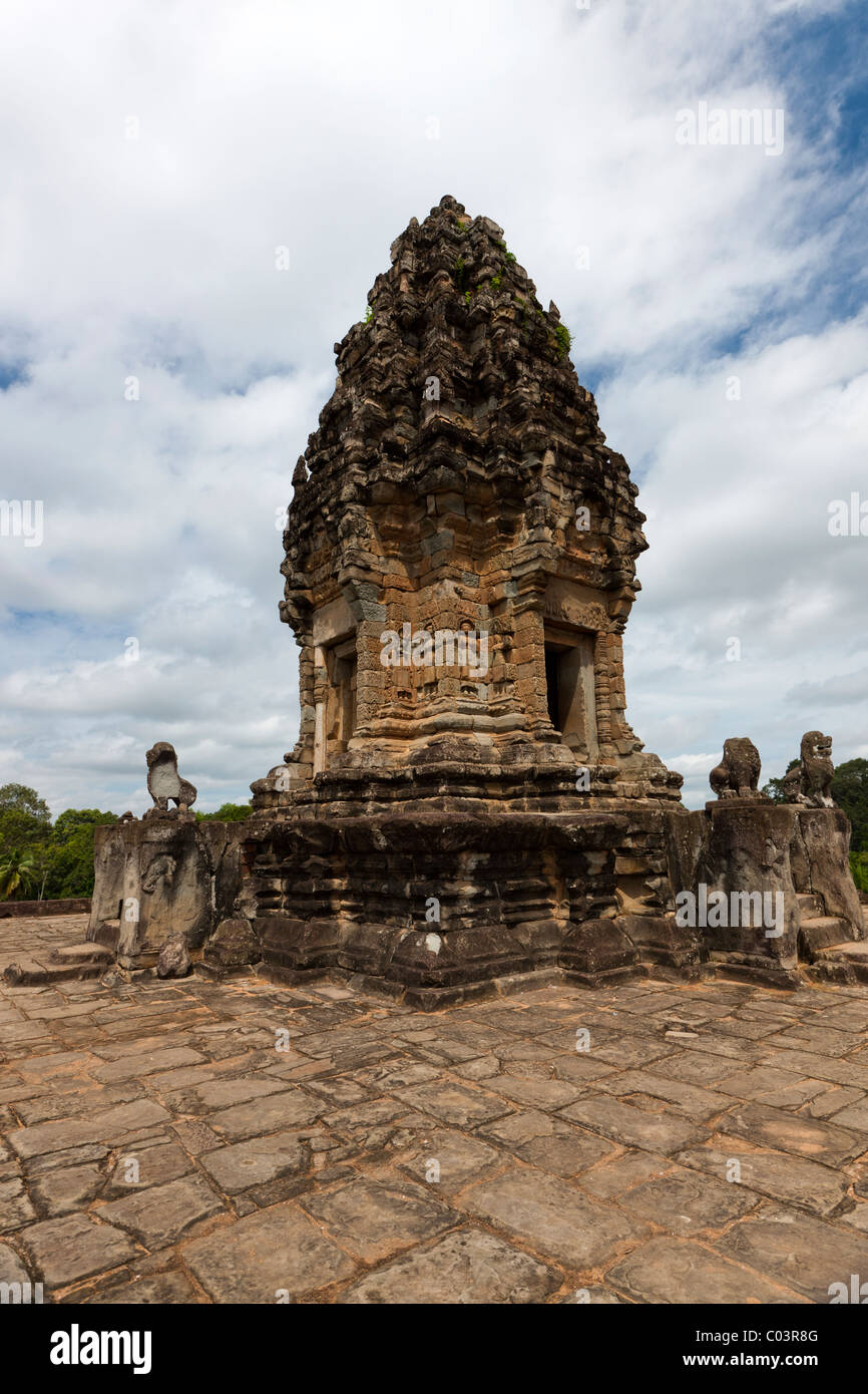 Bakong Temple near Angkor, UNESCO World Heritage Site, Siem Reap ...