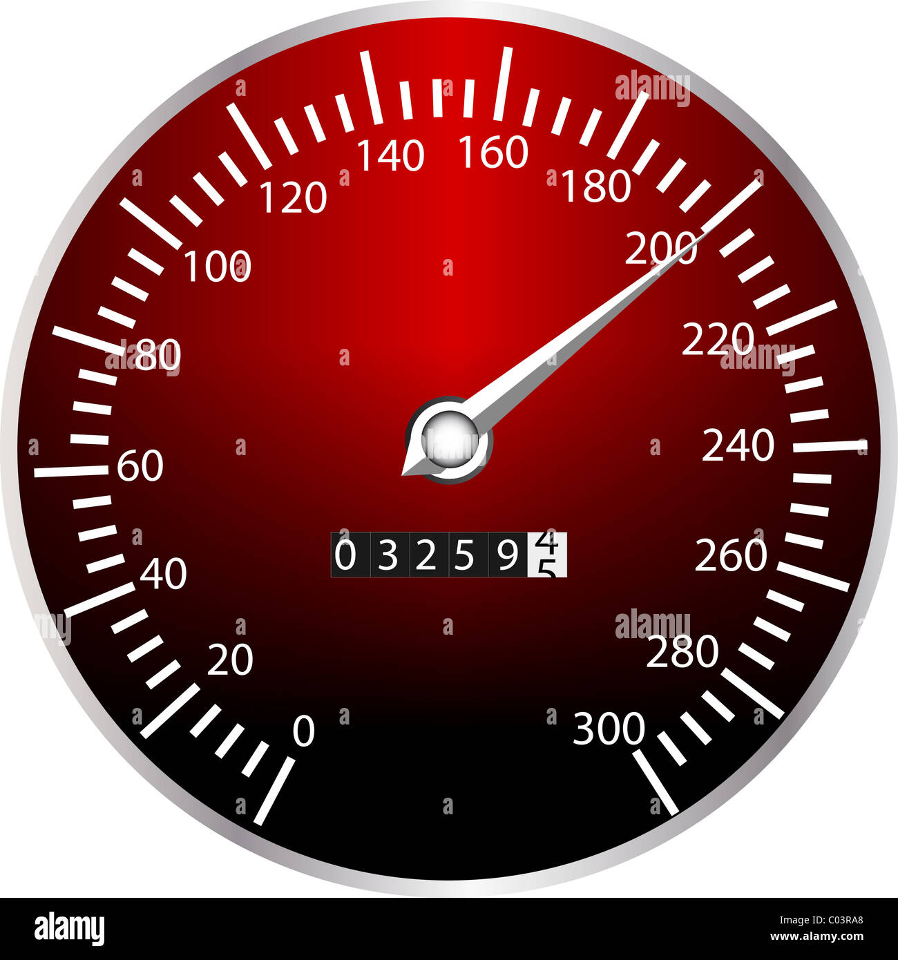 illustration of a tachometer Stock Photo - Alamy