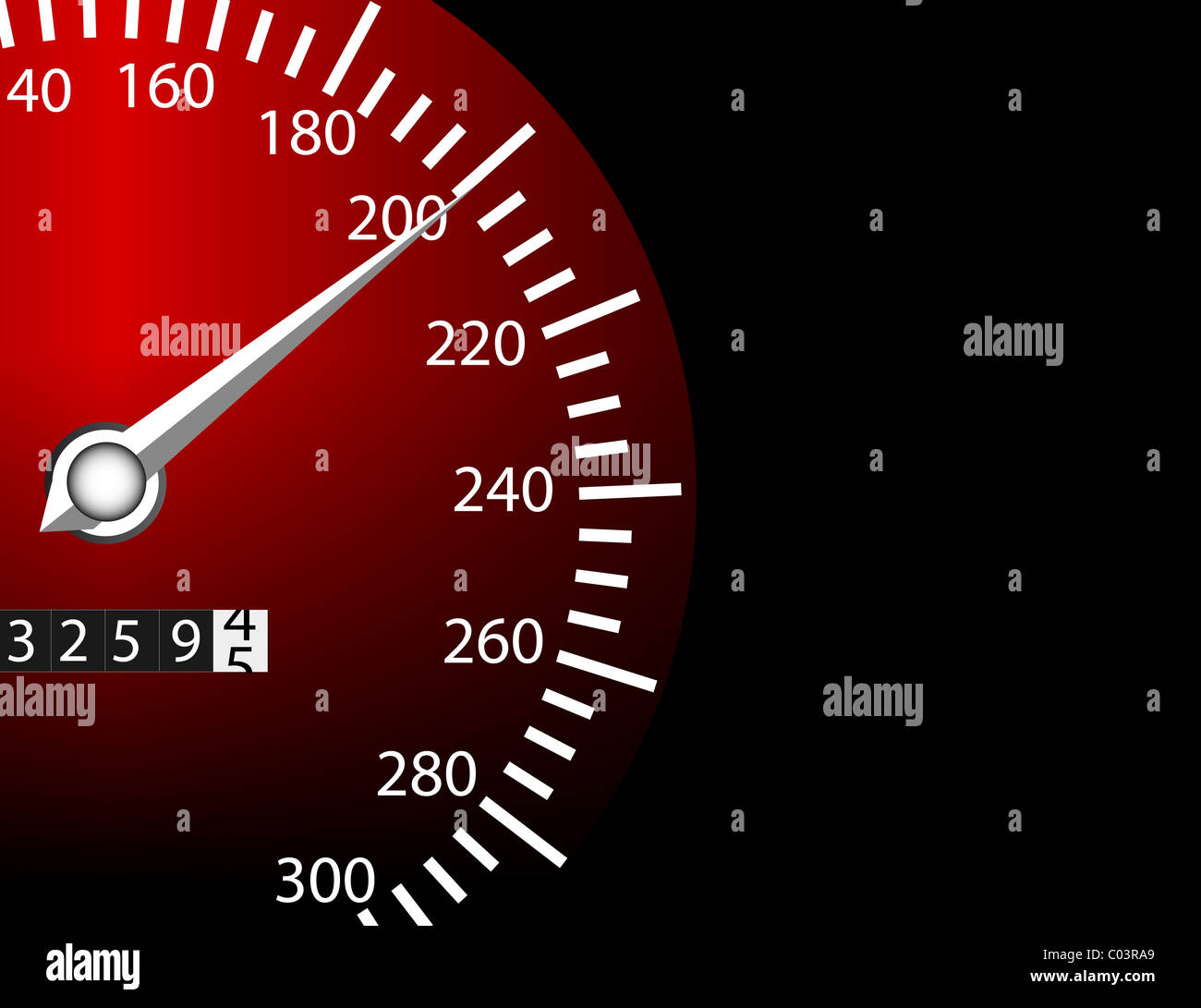 illustration of a tachometer Stock Photo - Alamy