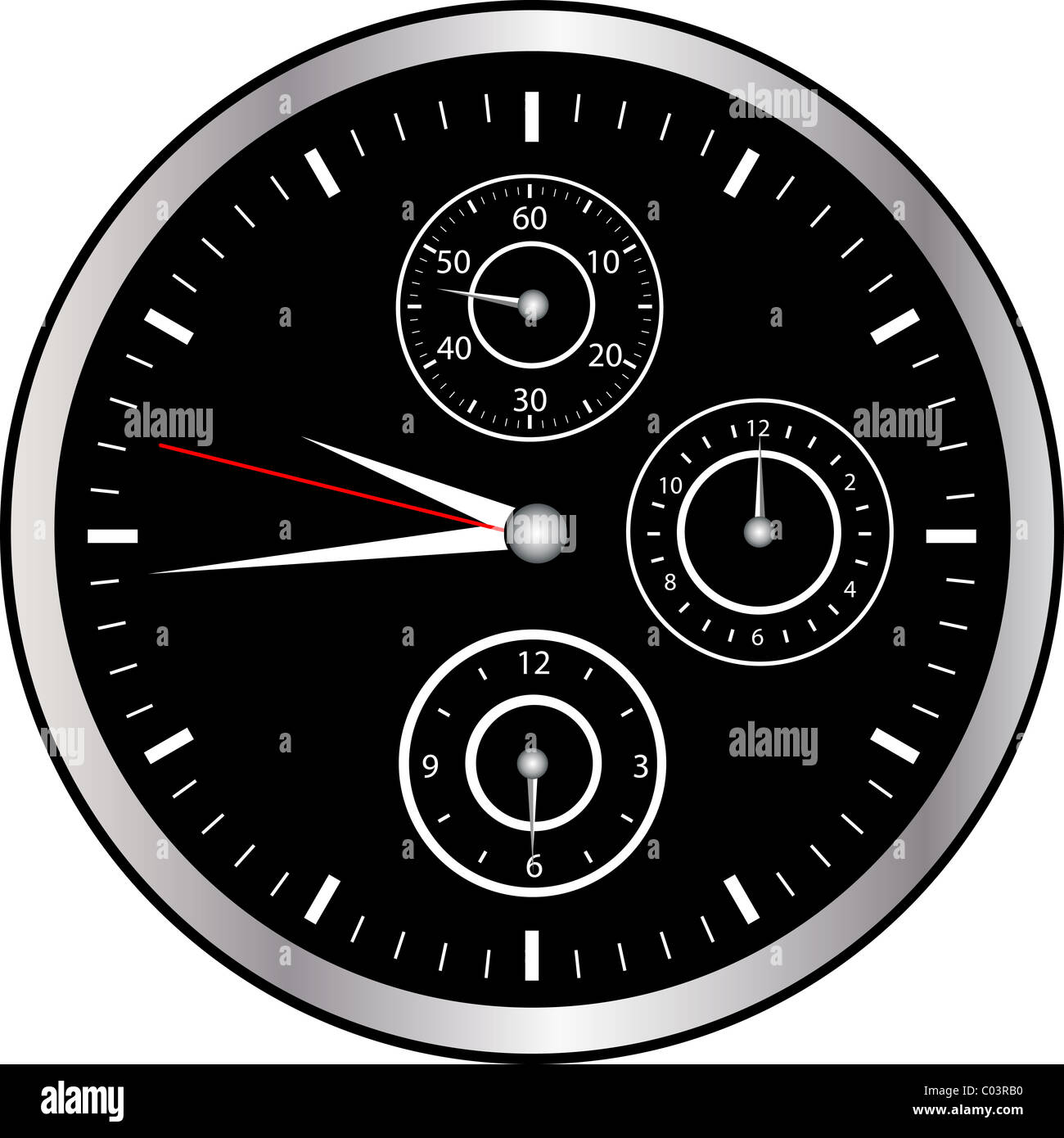 illustration of a clock Stock Photo - Alamy