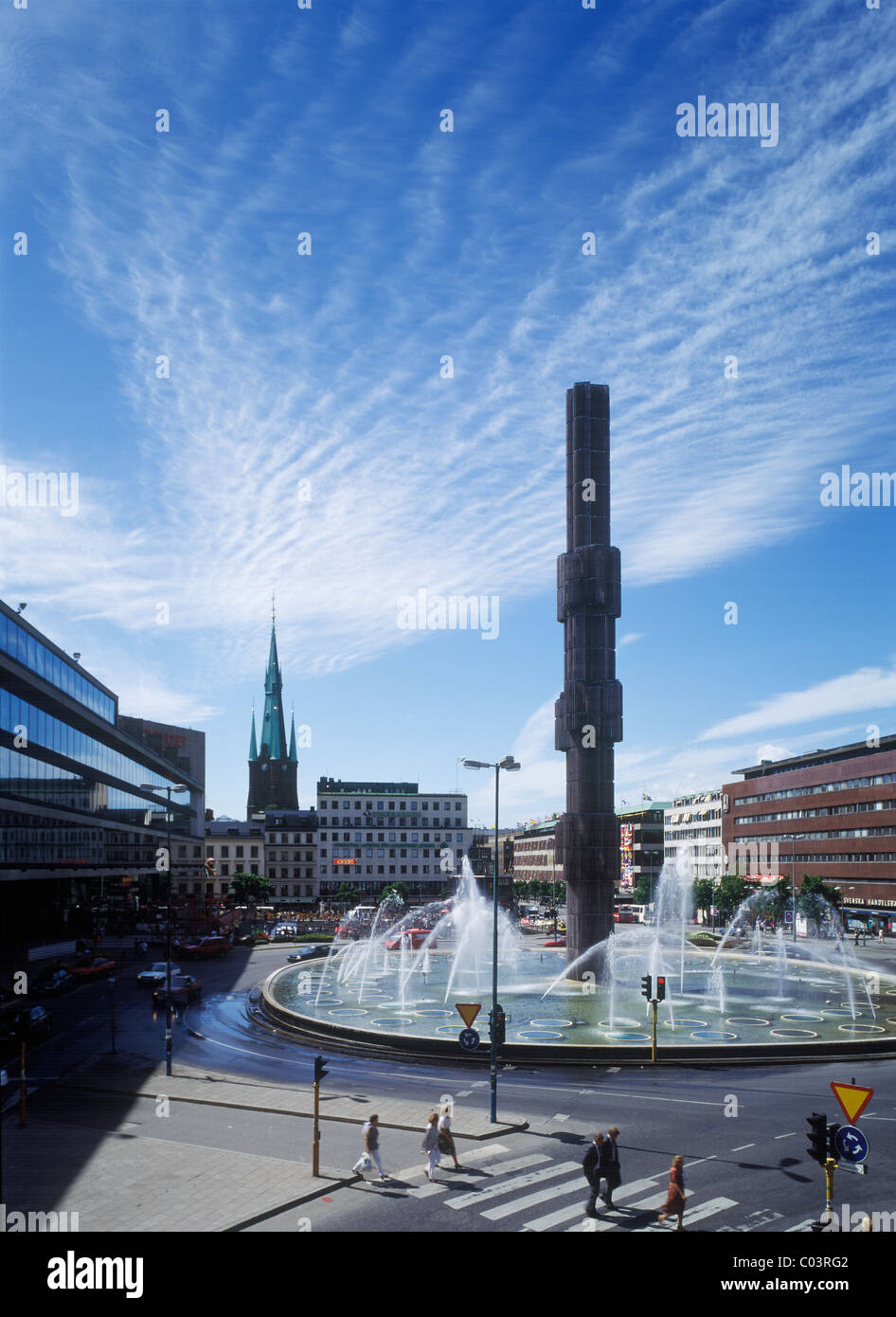 city, center of Stockholm called Sergels torg, that is the square of ...