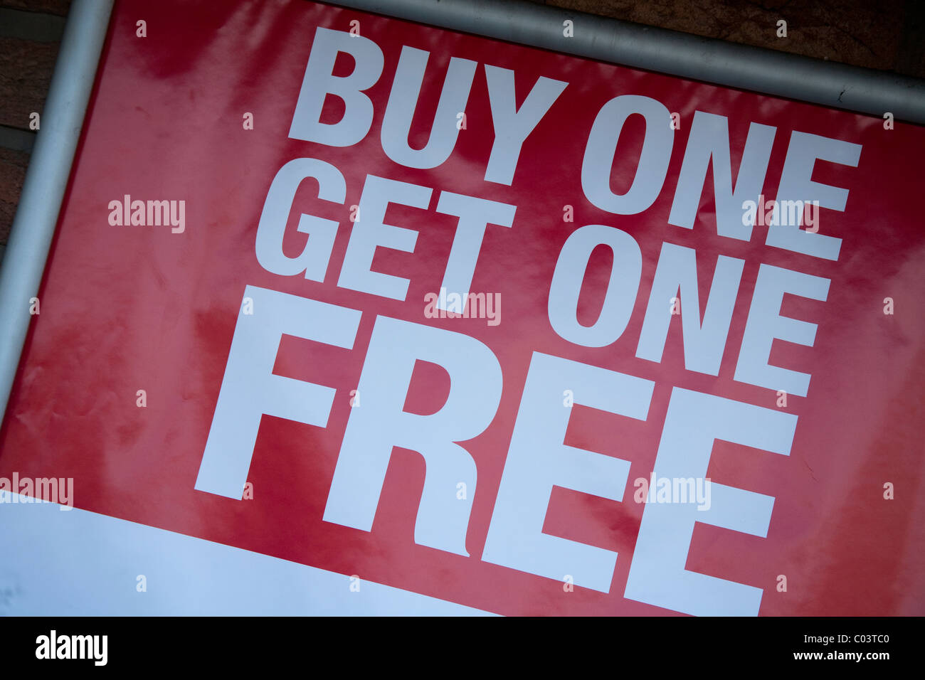 Buy one Get One Free Cooperative Food Sign, outside Shop, Banks ...