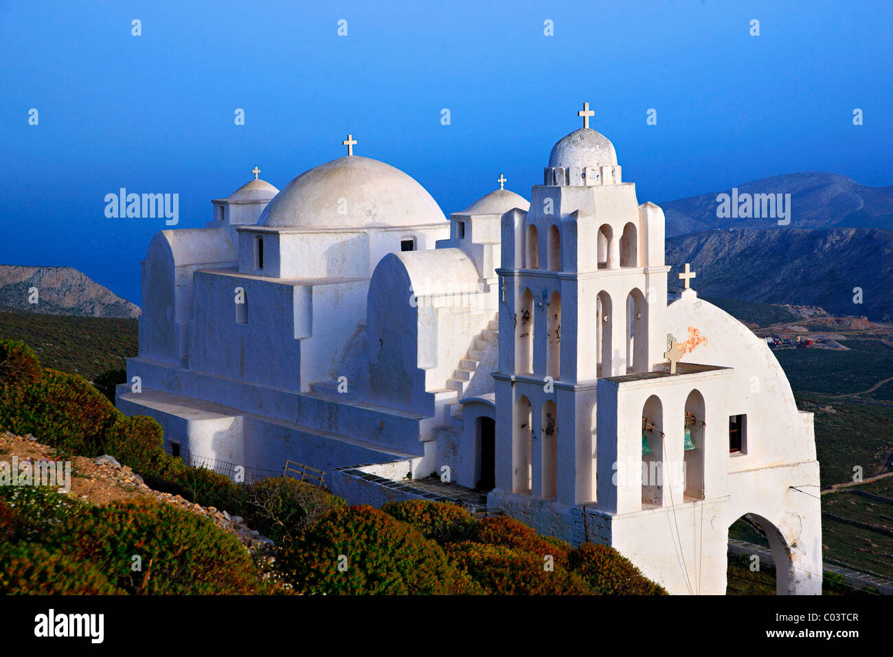 The church of Panagia ("Virgin Mary") in Folegandros island, one of the ...