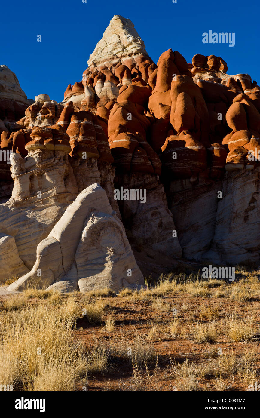 crazy, strange rock formations showing brilliant color Stock Photo - Alamy