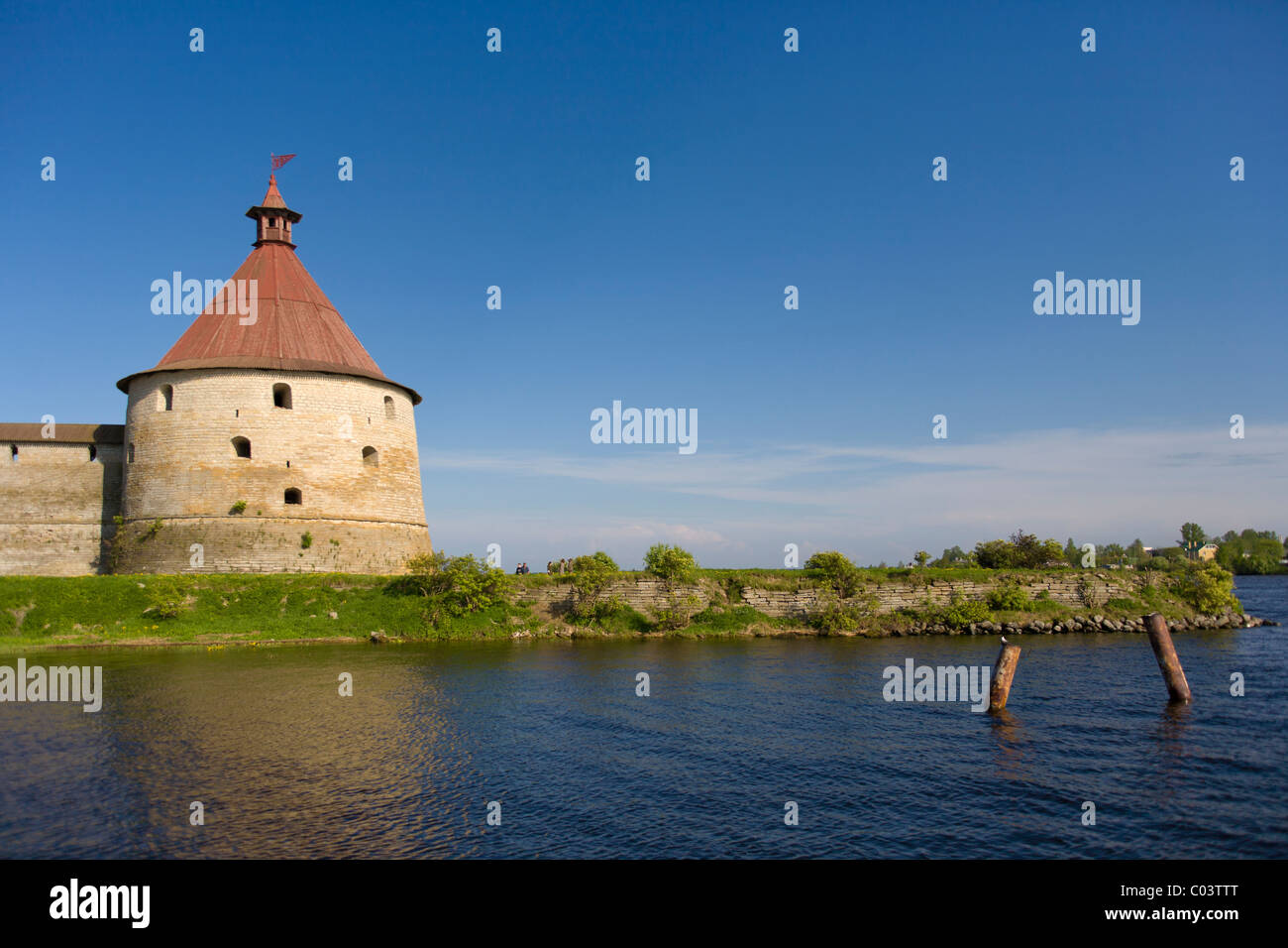 An island-fortress Shlisselburg Stock Photo - Alamy