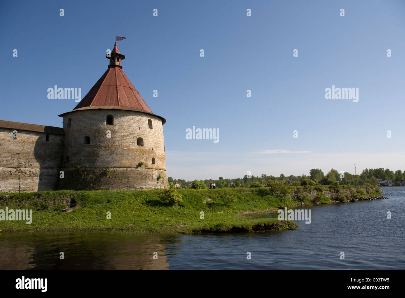 An island-fortress Shlisselburg Stock Photo - Alamy