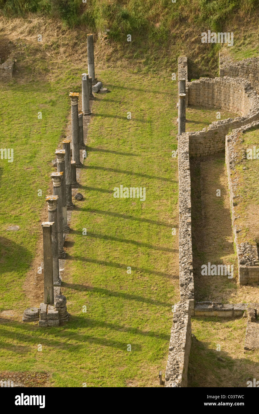 Roman theatre ruins, Volterra, Tuscany, Italy Stock Photo - Alamy