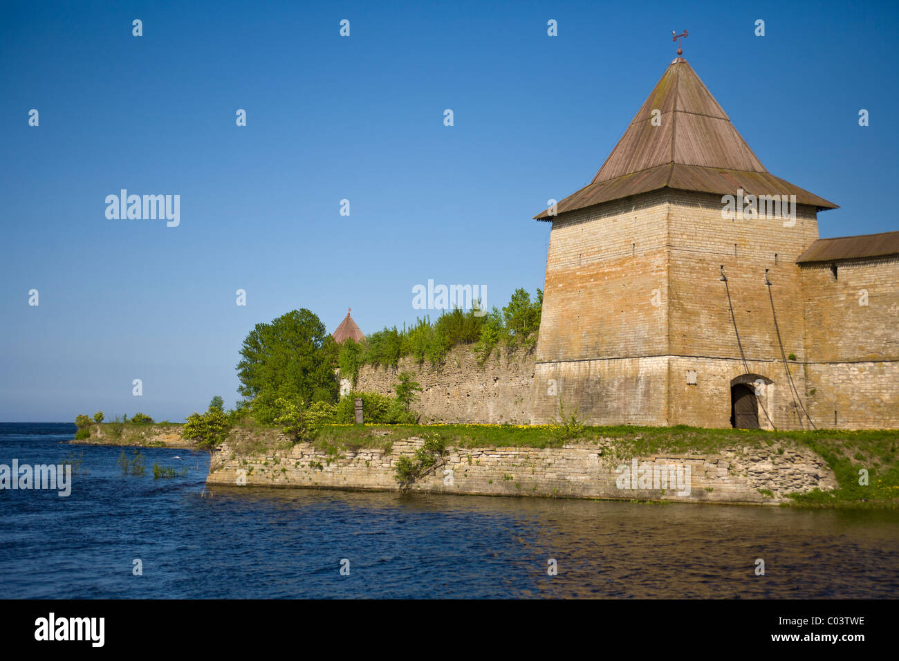 An island-fortress Shlisselburg Stock Photo - Alamy