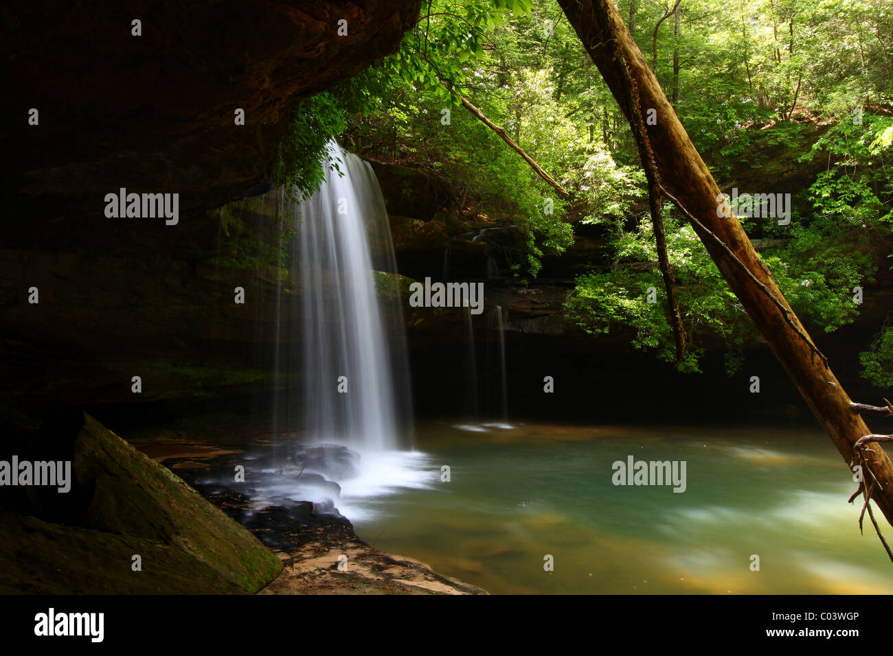 Caney Creek Falls in Alabama Stock Photo - Alamy