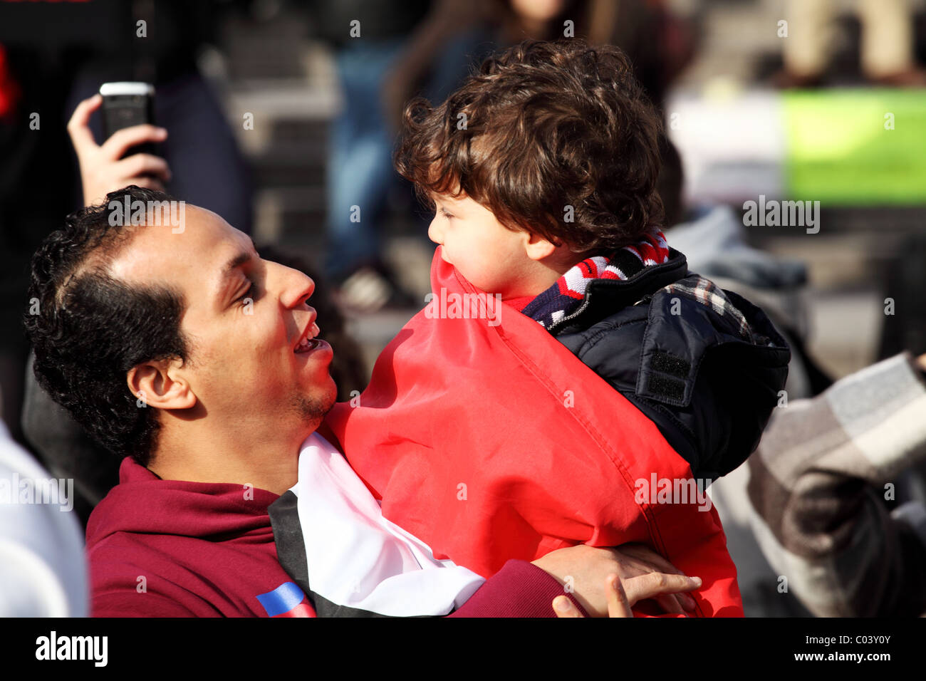 In solidarity, in defiance: global day of action for Egypt. Trafalgar ...