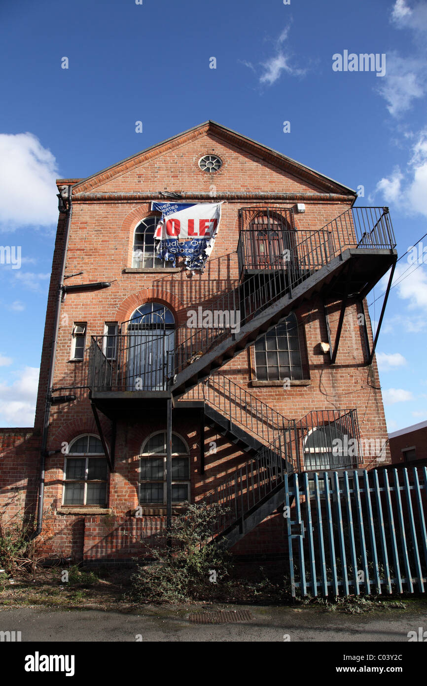 Old empty property to let in Nottingham, England, U.K Stock Photo - Alamy