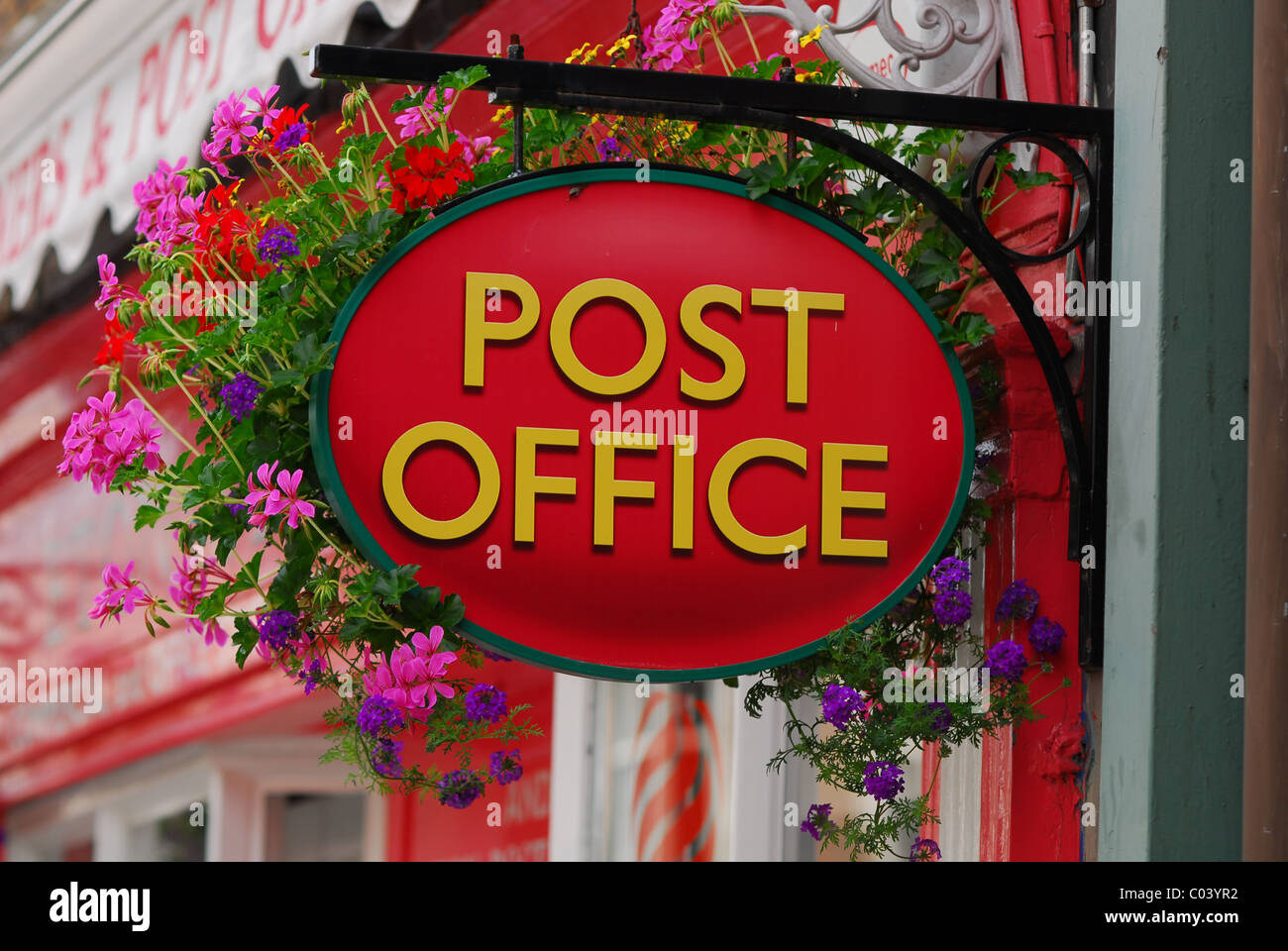 This Post Office sign was photographed in Eton, Berkshire, England, UK ...