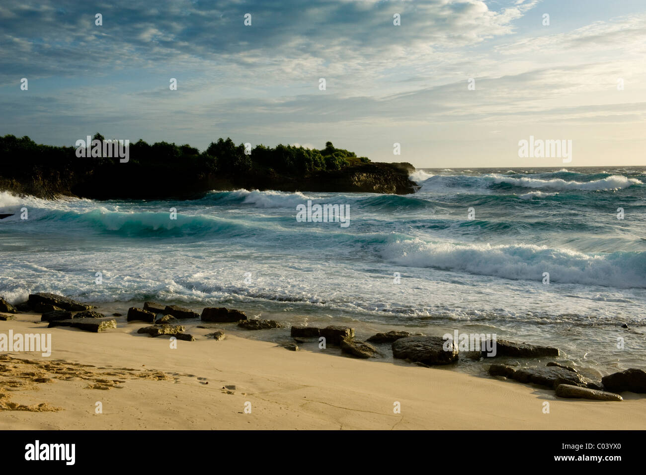 Sandy bay on Nusa Lembongan, Bali, Indonesia is one of the most ...