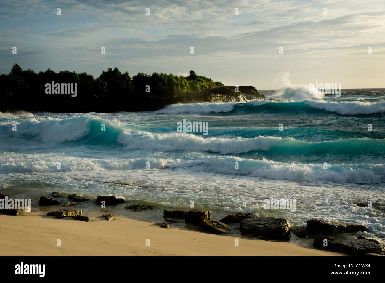 Sandy bay on Nusa Lembongan, Bali, Indonesia is one of the most ...