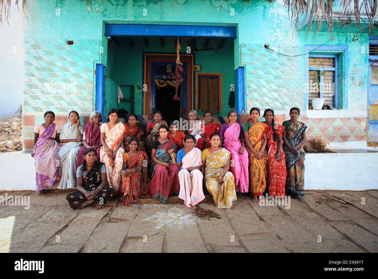 Women gathering Andhra Pradesh South India Stock Photo - Alamy
